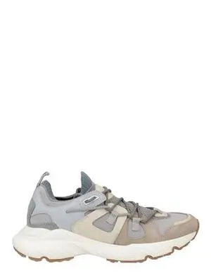 TOD'S Leather And Textile Sneakers - Grey
