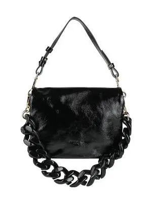 MY BEST BAG FIRENZE Leather Flap Bag Black