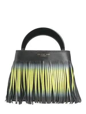MY BEST BAG FIRENZE Leather Handbag With Fringes - Black