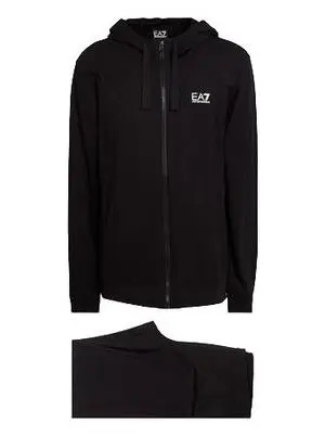 EA7 Tracksuit In Cotton And Elastane - Black