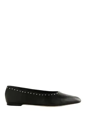 REFORMATION Maren Ballet Flat - Black
