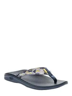 CHACO Classic Leather Flip-Flop Paddle Shadow Citron