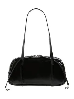 Sandy Liang Twin Leather Shoulder Bag - Black