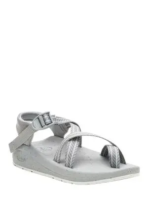 CHACO Cushz Toe Loop Sandal - Frond Cement Gray
