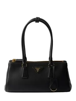 Prada Galleria Medium Leather Bag - Black