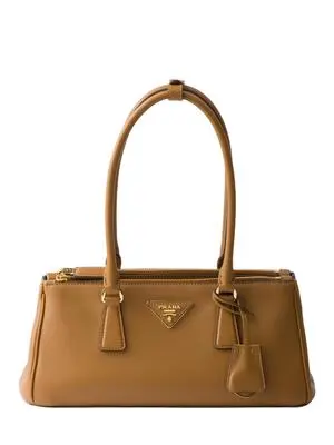 Prada Galleria Medium Leather Bag - Brown