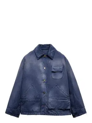 Prada Canvas Trucker Jacket - Blue