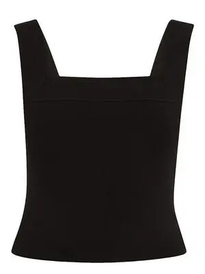 Simkhai Madine Ribbed Tank Top - Black