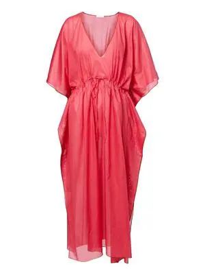 ERES Eres Voilier Cotton Voile Kaftan Red