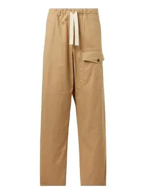 Dries Van Noten Cotton Straight Pants - Beige