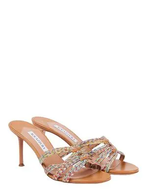 AQUAZZURA Playita 75 Sandals - Brown