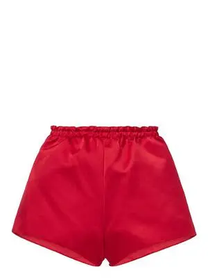 Giambattista Valli High-rise Satin Shorts - Red