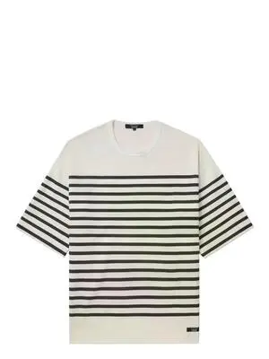 Comme Des Garçons Striped T-shirt - White