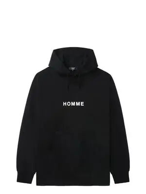 Comme Des Garçons Printed Hoodie - Black