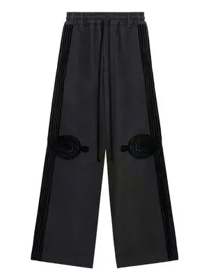 SONG FOR THE MUTE Cotton Track Pants - Black