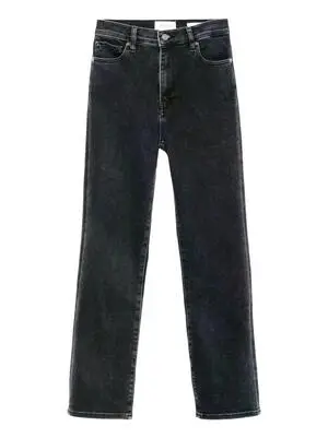 FRAME Le Sleek Straight Leg Jeans - Black