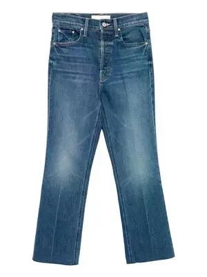 MOTHER The Tripper Ankle Fray Jeans - Blue