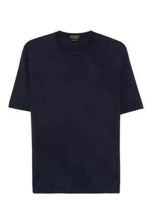 DELL'OGLIO Knitted T-shirt - Blue