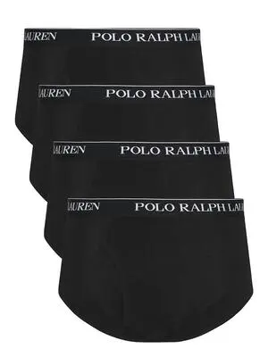 Polo Ralph Lauren Mid Rise Brief 4 Pack - Polo Black