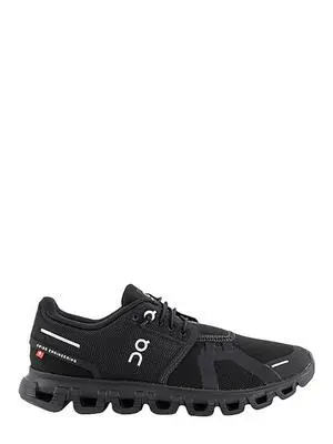On Cloud 6 Mesh Low-top Trainers - Black Black