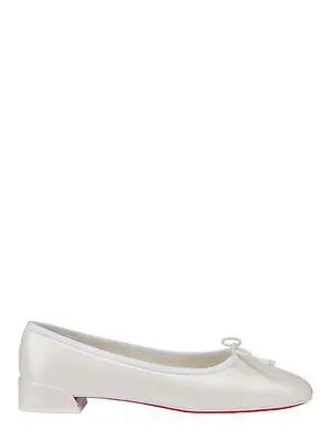 CHRISTIAN LOUBOUTIN Sweetie Jane Leather Ballet Flats - Bianco