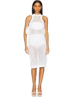 Susana Monaco Netting Racer Tank Dress - Sugar
