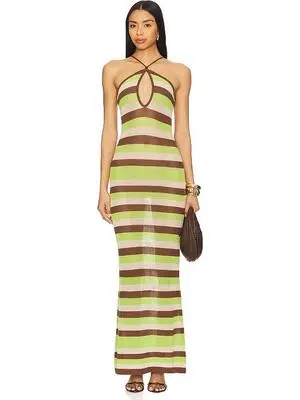 SEVEN WONDERS Hazel Maxi Dress - Lime Multi