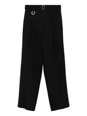 ÉTUDES STUDIO Keyring-attachment Trousers - Black