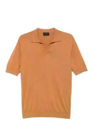 DELL'OGLIO Fine-knit T-shirt - Brown