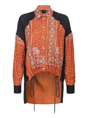 Pinko Paisley-print Shirt - Orange