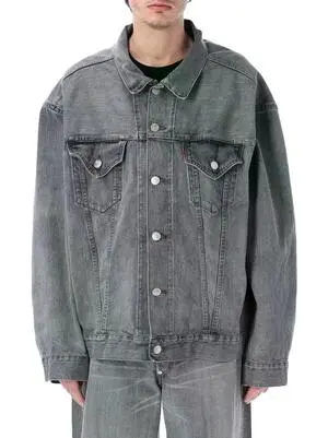 Junya Watanabe X Levi's Denim Trucker Jacket - Grey