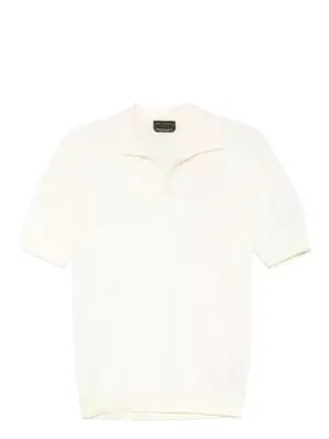 DELL'OGLIO Fine-knit T-shirt - Neutrals