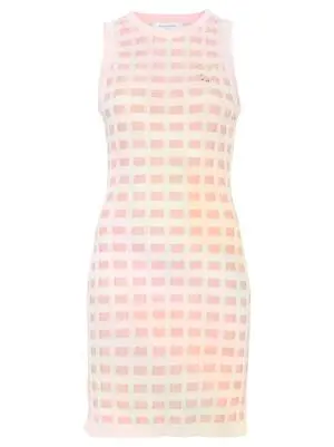 Maison Kitsuné Fox-motif Midi Dress - Pink