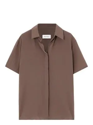 Matteau Silk Crepe De Chine Shirt - Brown