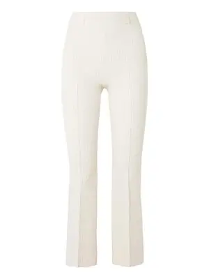 HIGH SPORT Charlie Cotton-blend Jacquard Trousers - Ivory