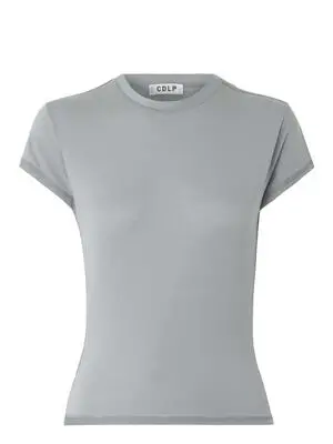 CDLP Stretch-Lyocell T-shirt Light Gray
