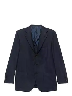 Kiton Single-breasted Blazer - Blue