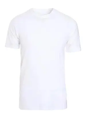 120% Lino Fine-knit T-shirt - White