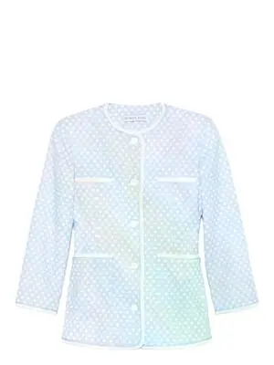 ROWEN ROSE Polka-dot Jacket - Blue