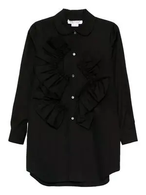 Comme Des Garçons Ruffle Shirt - Black