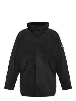 Stone Island Compass-patch Parka Jacket - Black