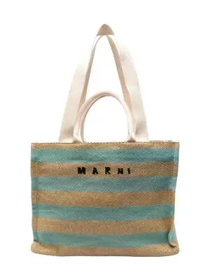 Marni Large Basket Tote - Neutrals