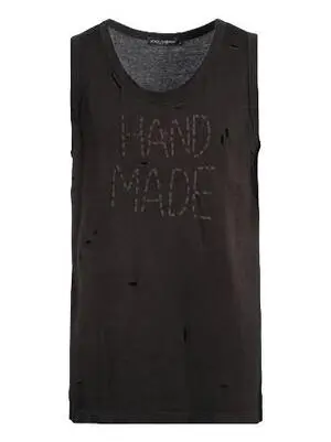 Dolce & Gabbana Tank Top Dark Size Cotton - Brown