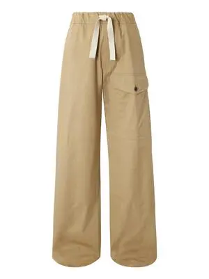 Dries Van Noten Cotton-twill Cargo Trousers - Brown