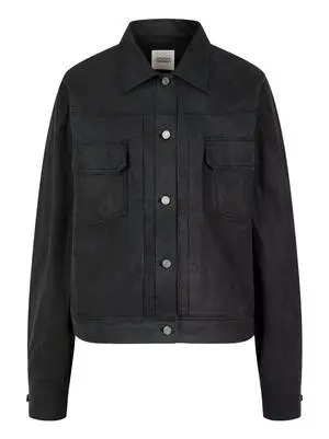 STUDIO TOMBOY Button-front Utility Jacket - Black
