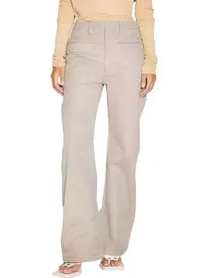 ENTIRE STUDIOS Cotton Flared Trousers - Neutrals