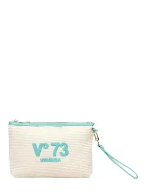 V°73 Logo Make-up Bag - White