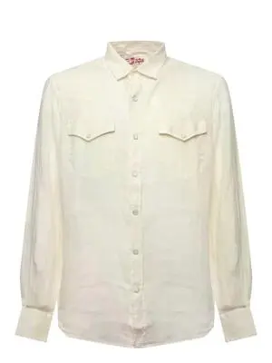MC2 SAINT BARTH Linen Shirt - Neutrals