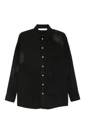 MAISON MARGIELA Cut-out Collar Shirt - Black