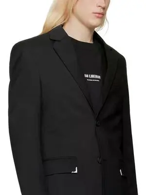 HAN KJØBENHAVN Decorative-plaque Blazer - Black